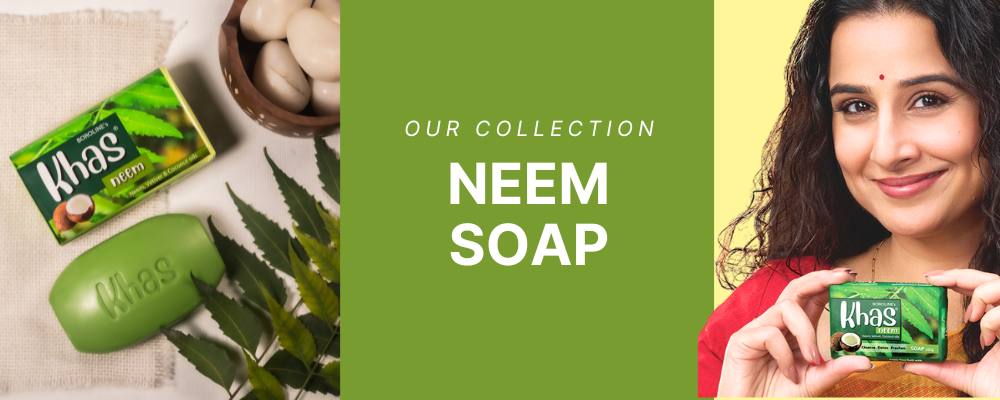 Boroline’s Khas Neem Soap with Neem oil, Vetiver oil & Coconut oil ...